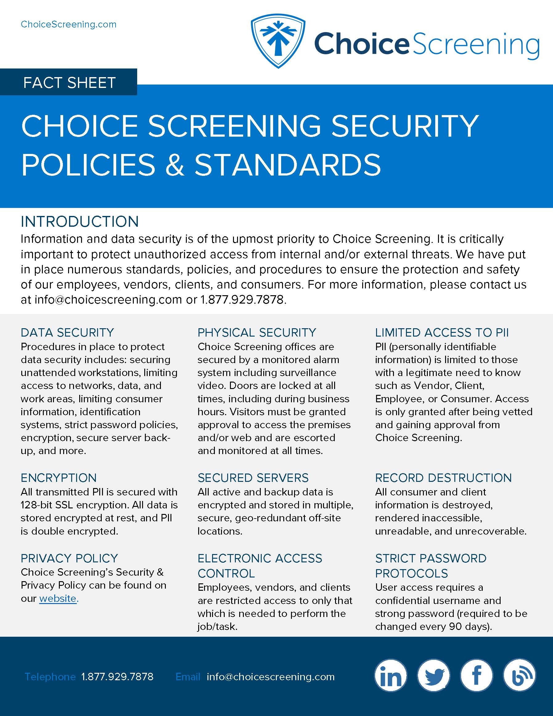 Security Policies and Standards [Fact Sheet]