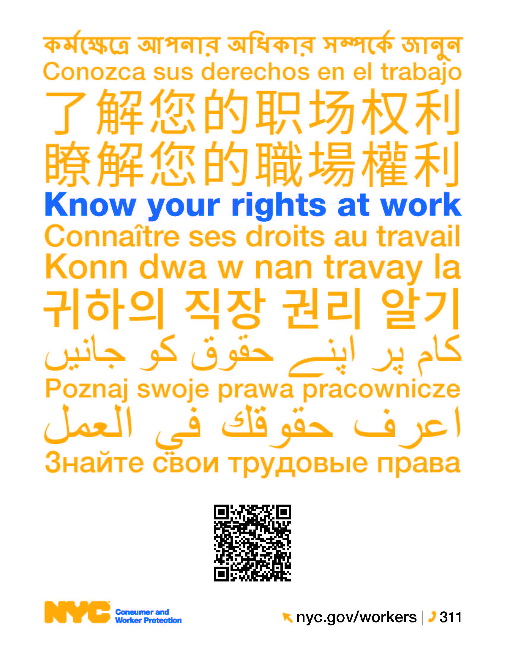 New NYC Workers’ Rights Poster